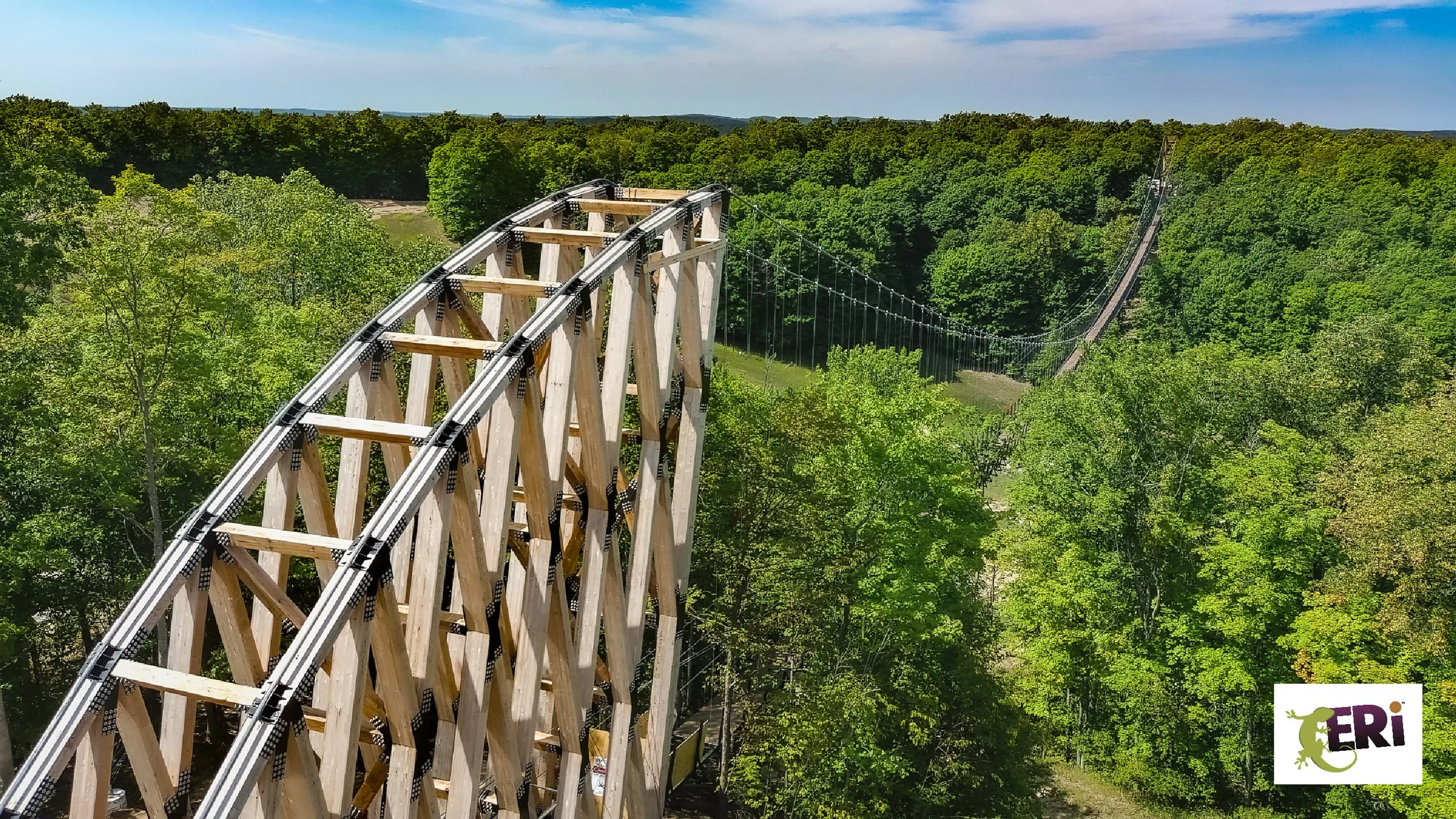 Designed and built by ERi...SkyBridge MI: the world's longest timber ...