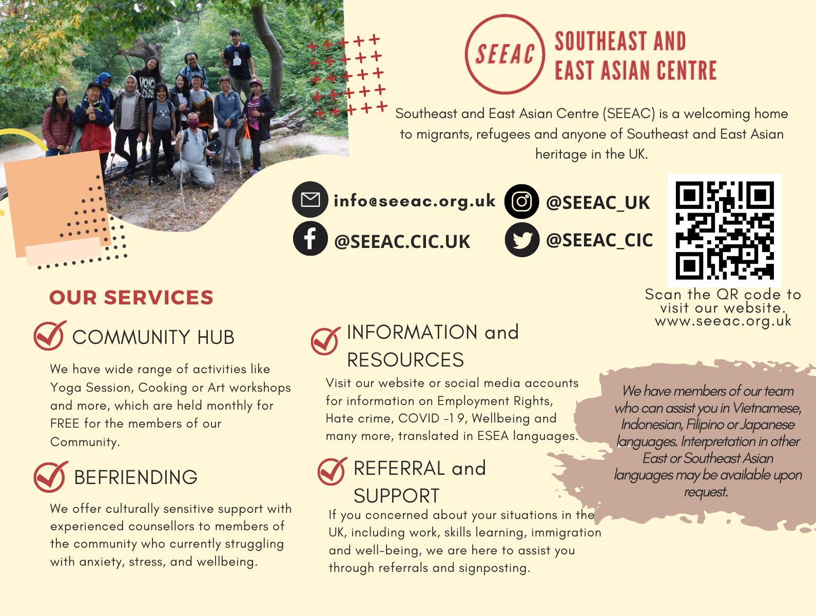 SEEAC Flyer — Southeast and East Asian Centre