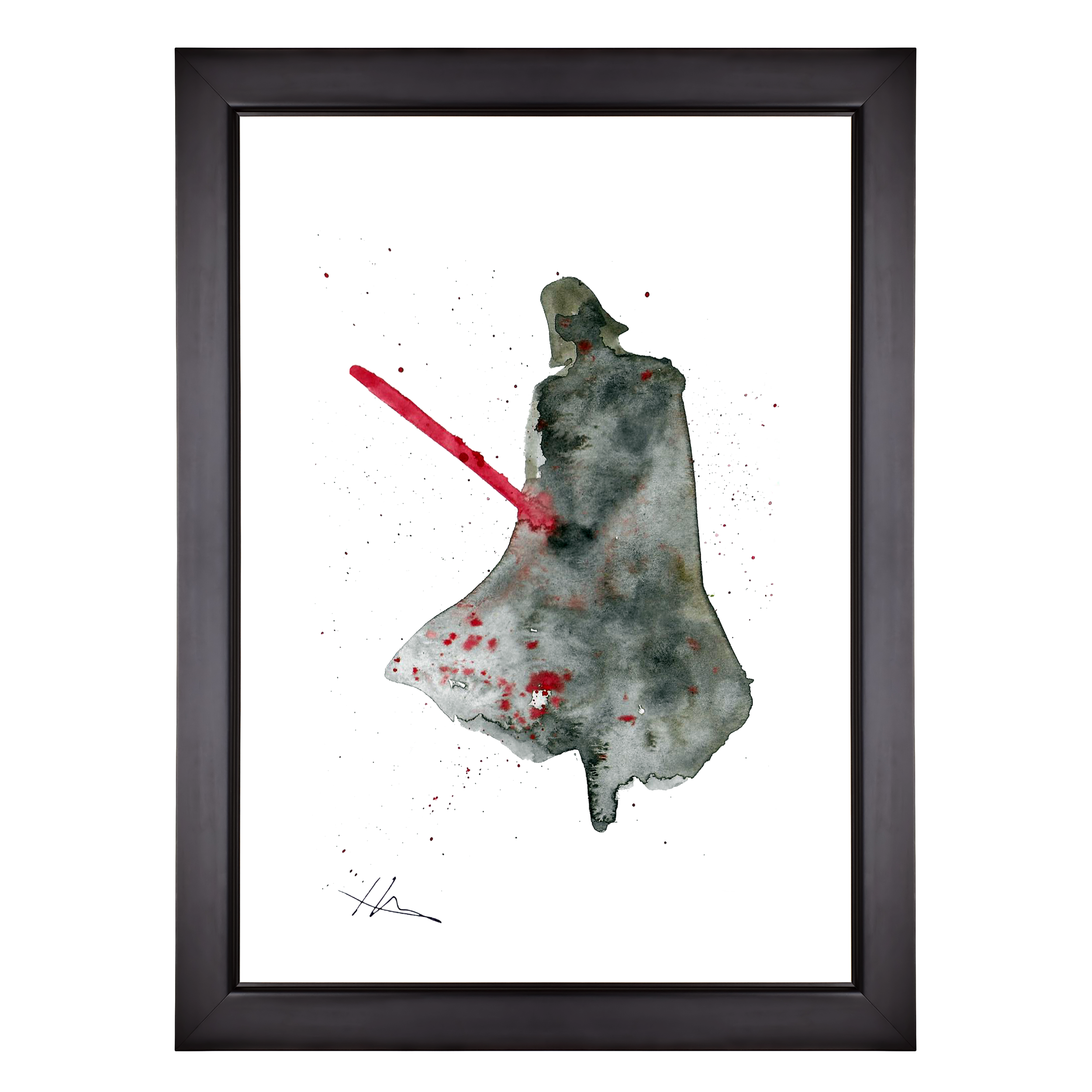 Darth Vader Watercolor Painting
