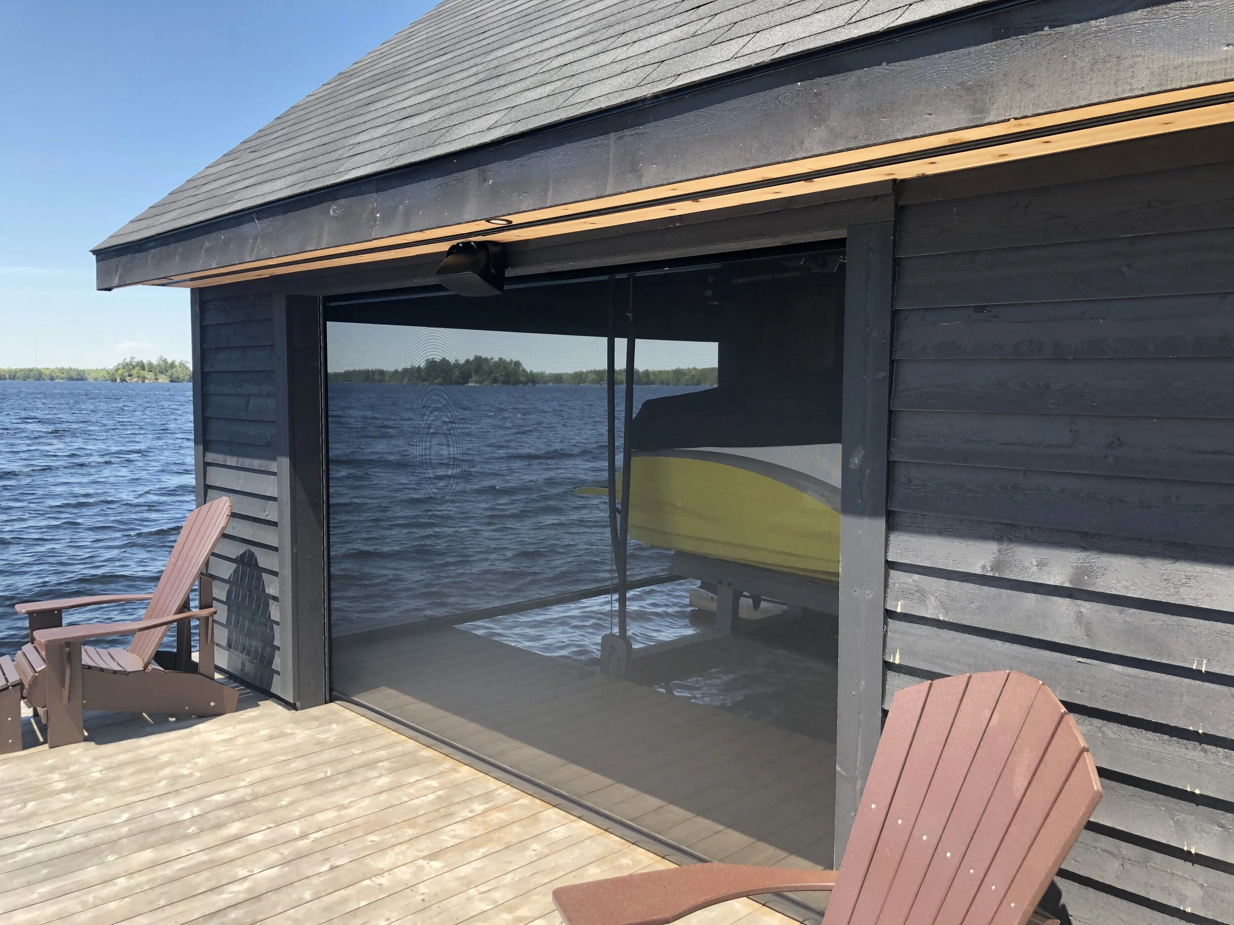 Boathouse Doors and Screens — KIMBEL | Modern Outdoor Spaces | Toronto Area