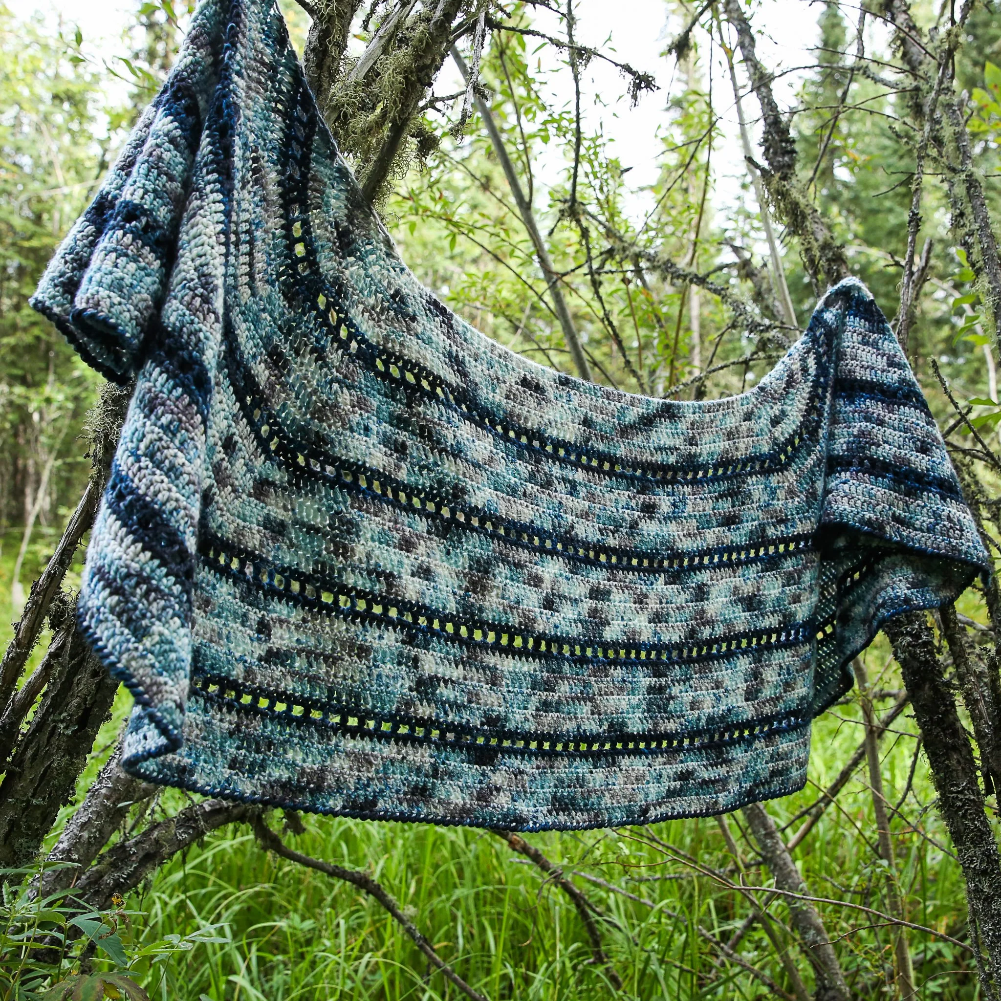 Marionberry Pi Shawl Crochet Pattern | KnotBadBritt