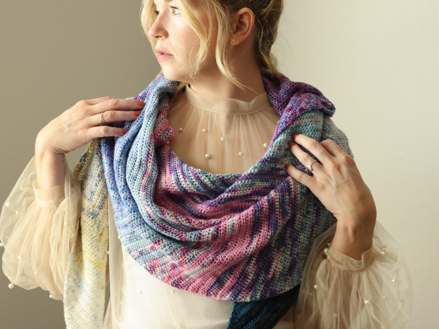 Dustwoven Shawl | Crochet Fade Shawl Crochet & Knit Pattern Bundle ...
