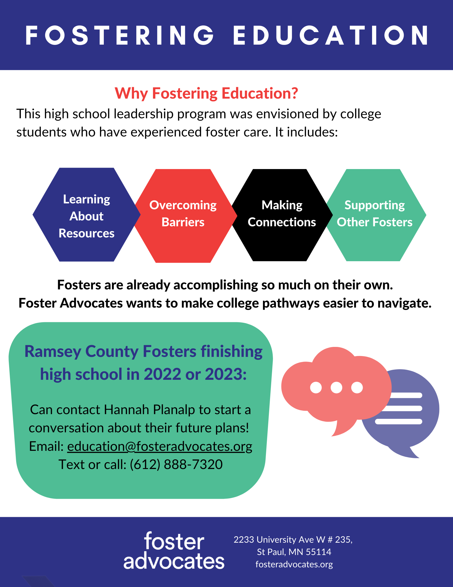 Fostering Education — Foster Advocates