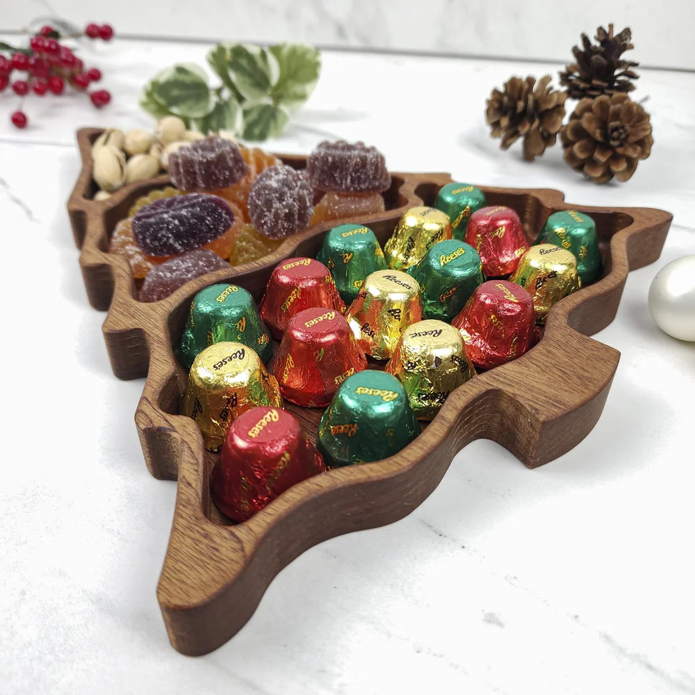 Christmas Tree Tray in Walnut — T. Weatherhead & Co.