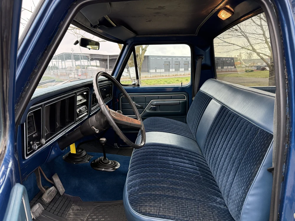 1977 Ford F250 Dentside - Midnight Blue Patina — HighLine Classics