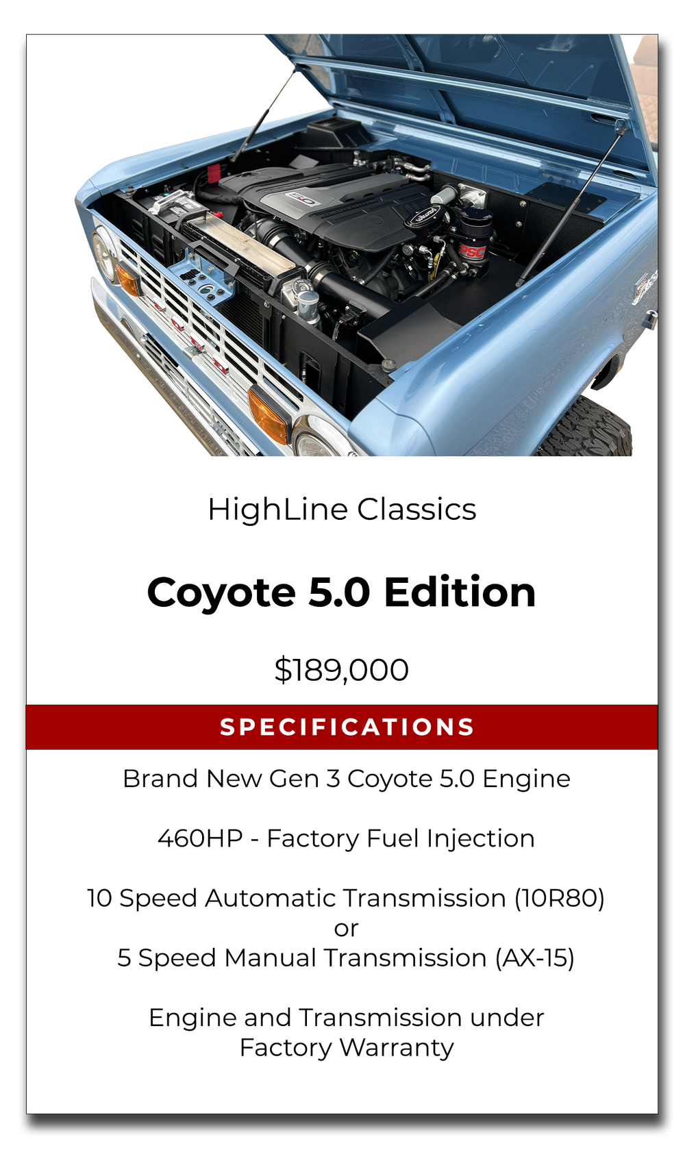 Custom Bronco Builds — HighLine Classics