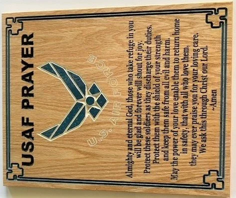 USAF Prayer — Hansen's Woodcrafts-Shop