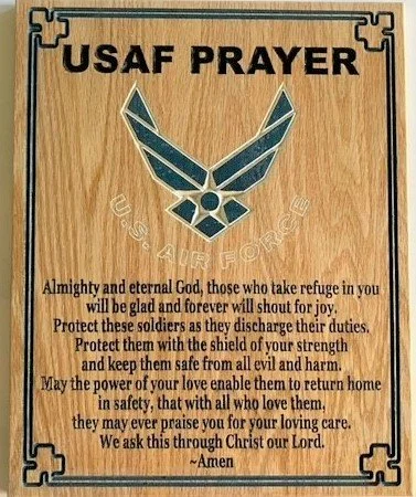 USAF Prayer — Hansen's Woodcrafts-Shop