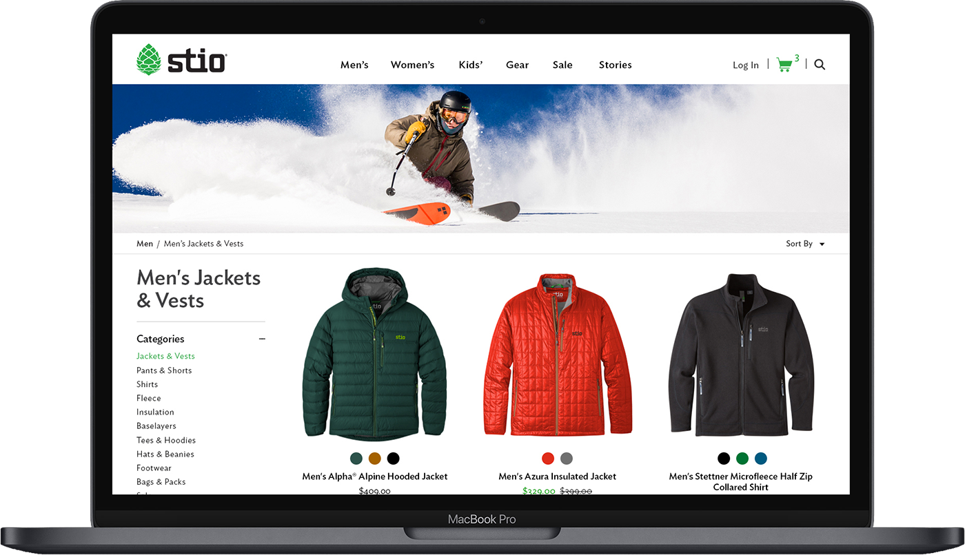 Stio - Outdoor Apparel Brand - Website Design - Jackson Hole, WY - Dunn ...
