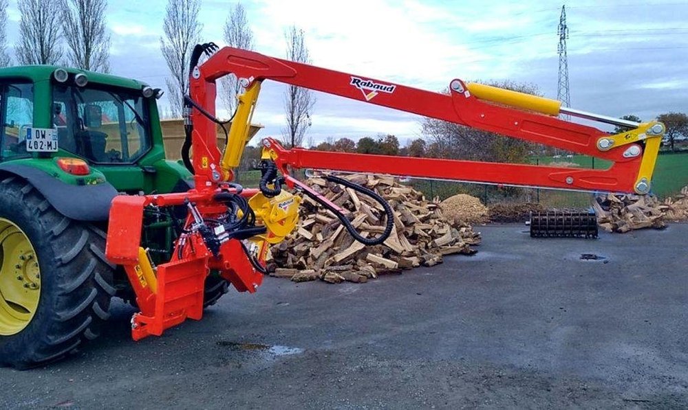 Rabaud - Forestry Timber Cranes for Tractors and Trailers — DJB Machinery