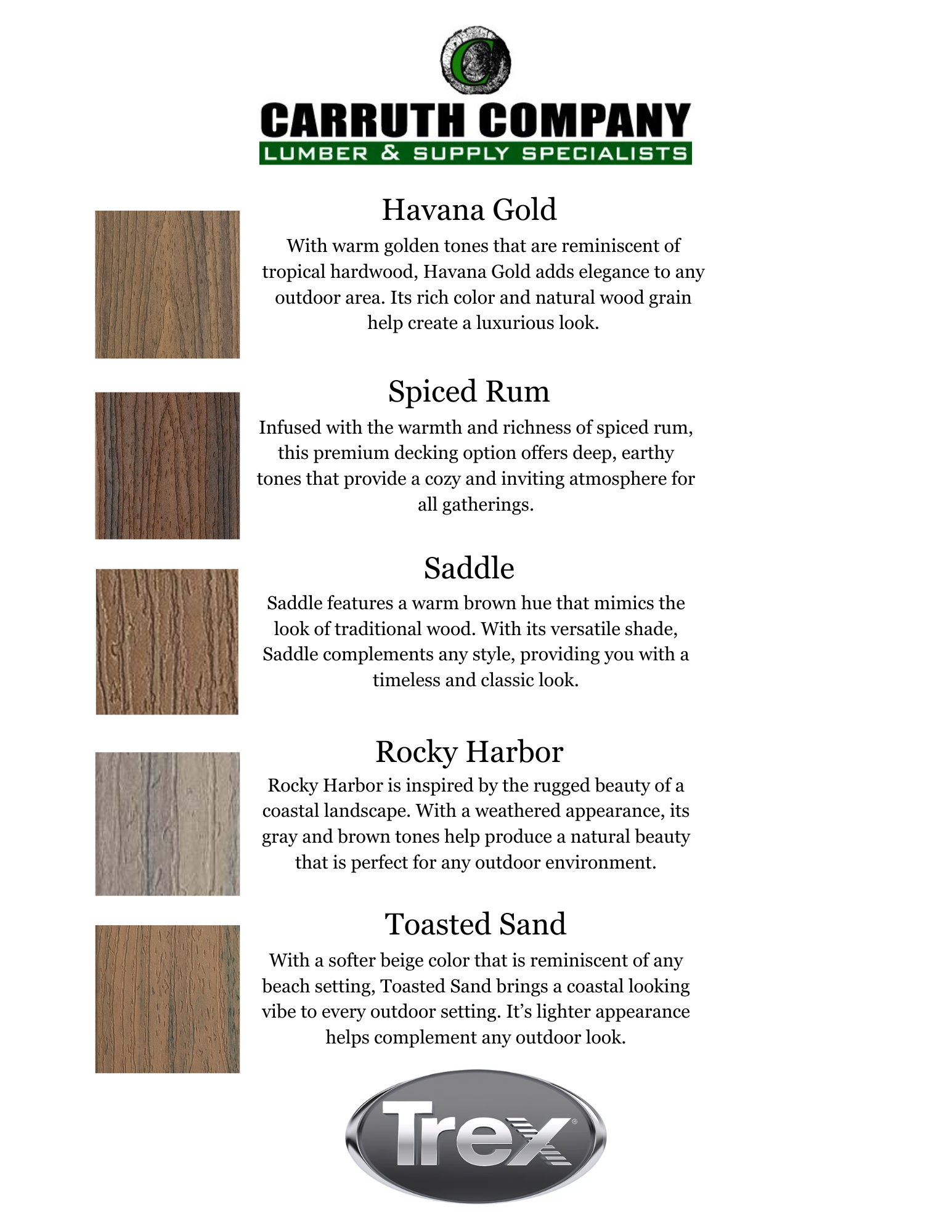 Trex Decking — Carruth Company
