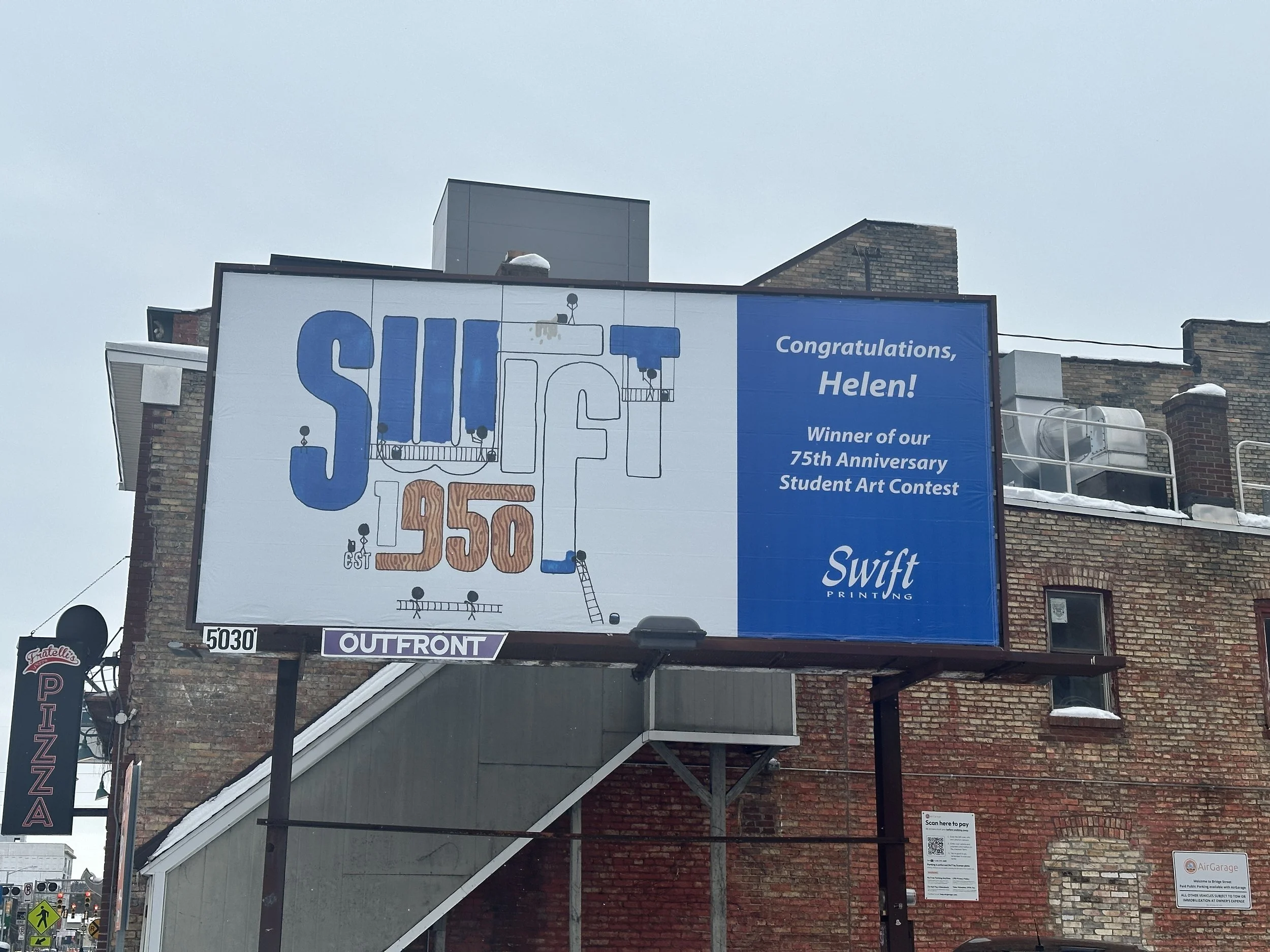 Student Art Contest: Big Billboard on Bridge Street — Swift Printing