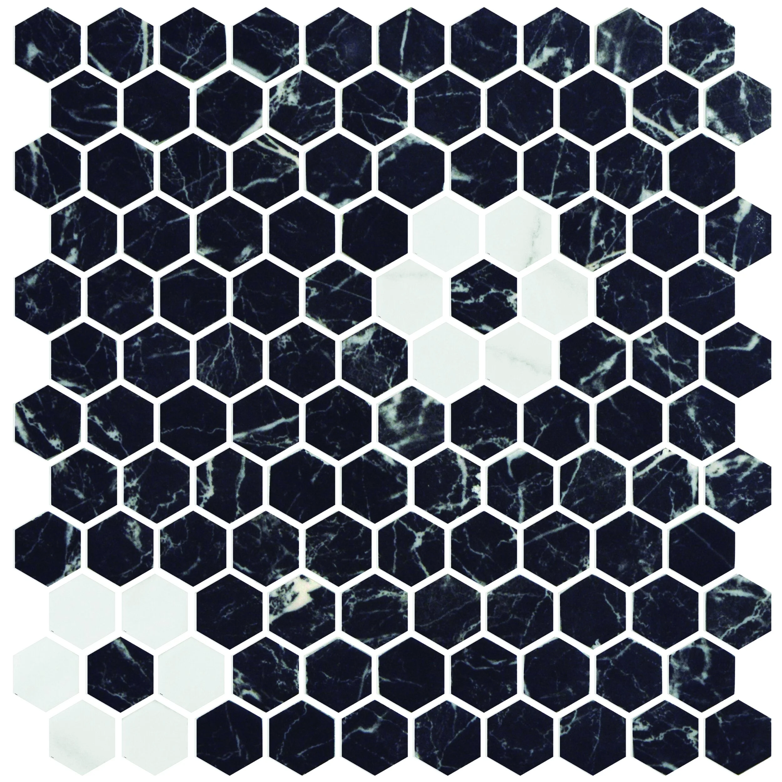 Mosaic Onix Hex Patterns — Julian Tile