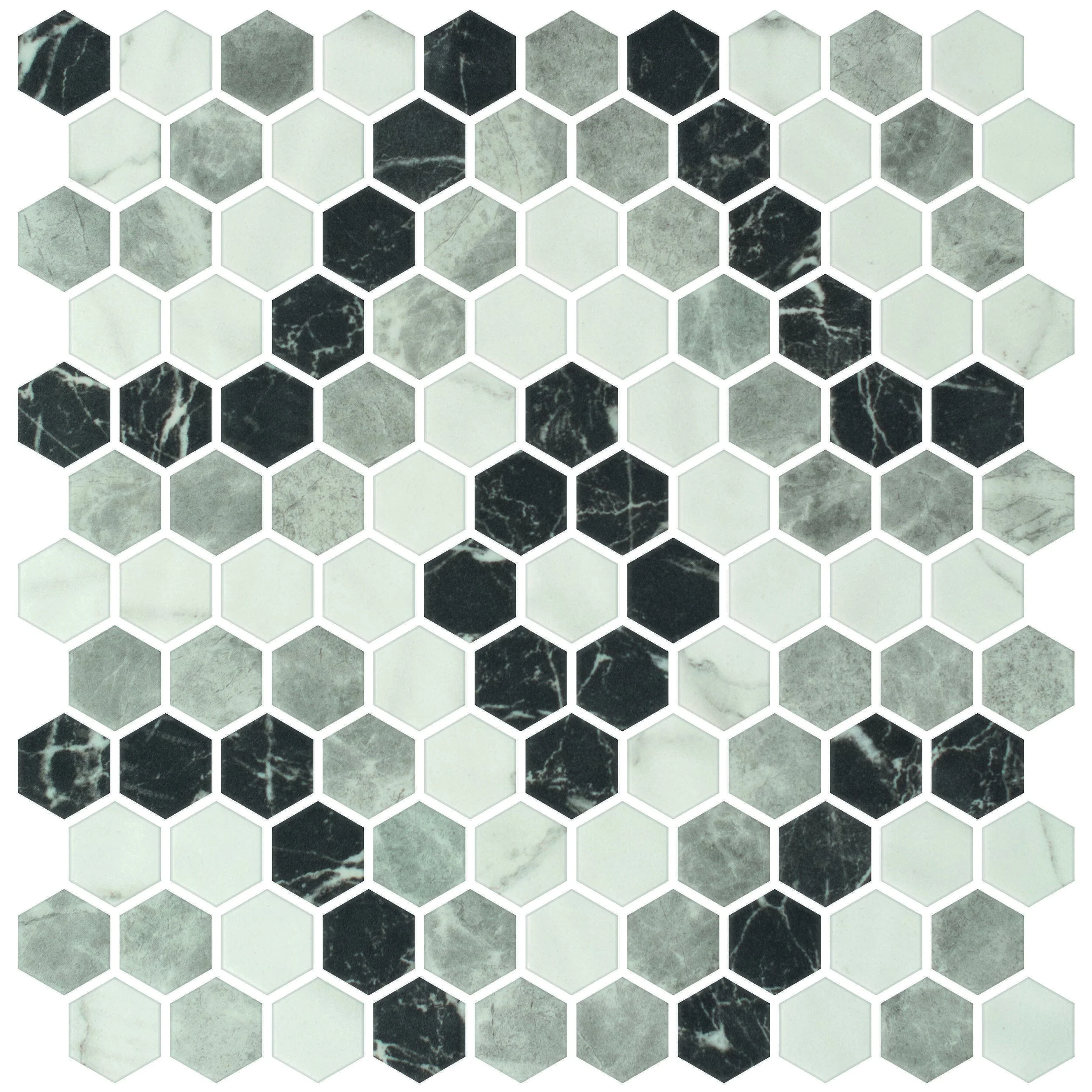Mosaic Onix Hex Patterns — Julian Tile