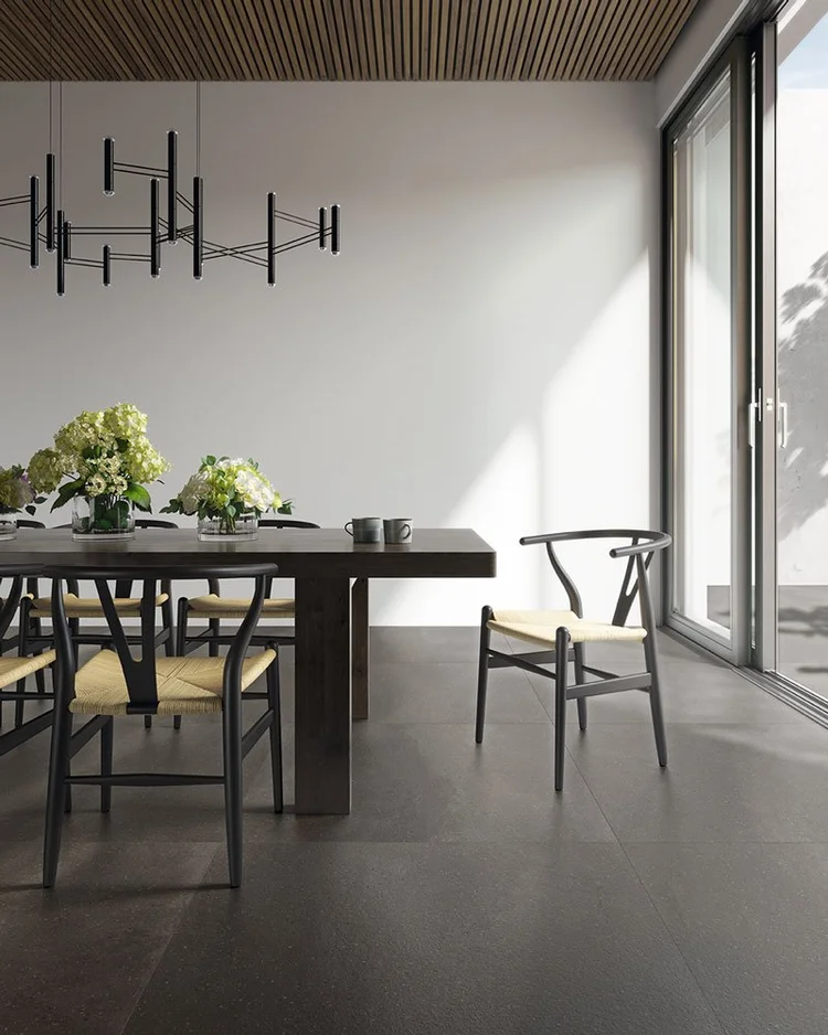 Cosmopolitan Porcelain Slab Mystic Grey Polished — Julian Tile