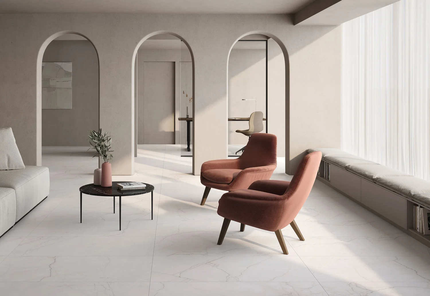 Elysian Travertino Pearly Natural Cross — Julian Tile