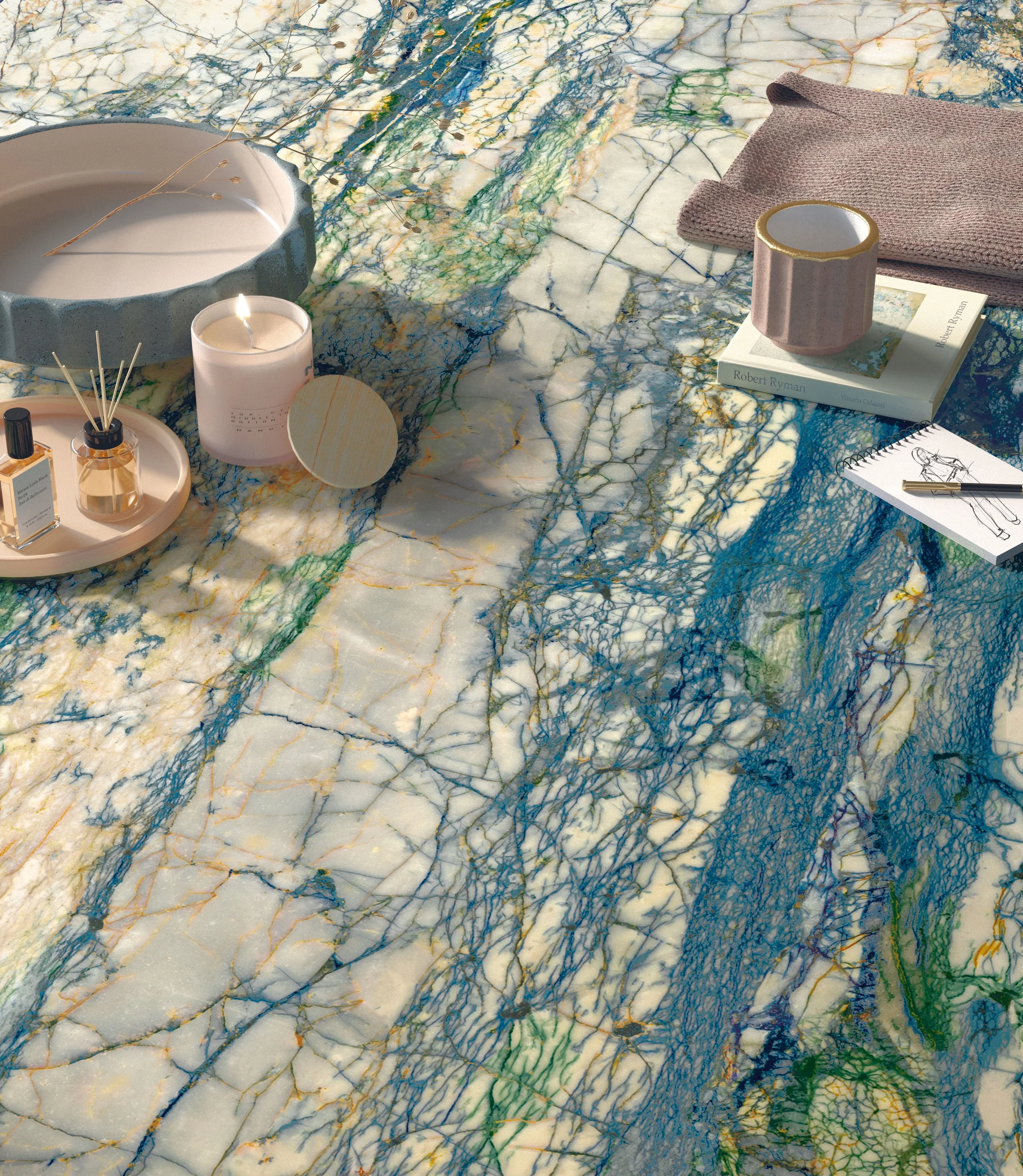 Elysian Travertino Pearly Natural Cross — Julian Tile