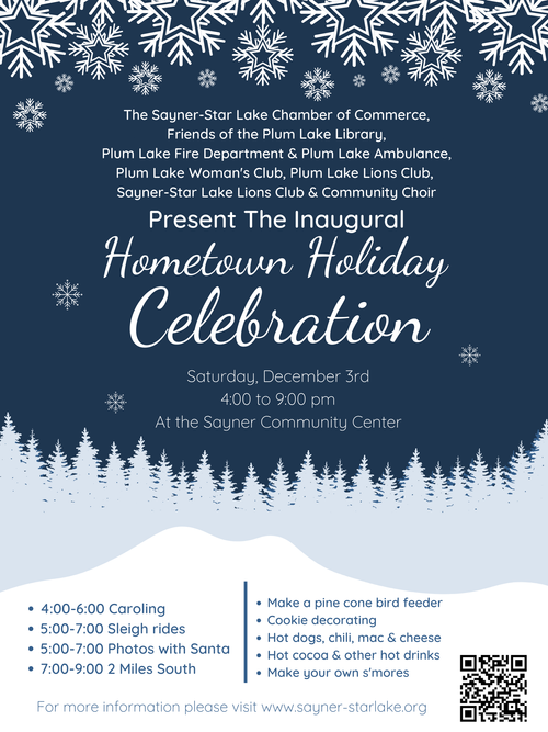 Hometown Holiday Celebration — Sayner-Star Lake Chamber of Commerce