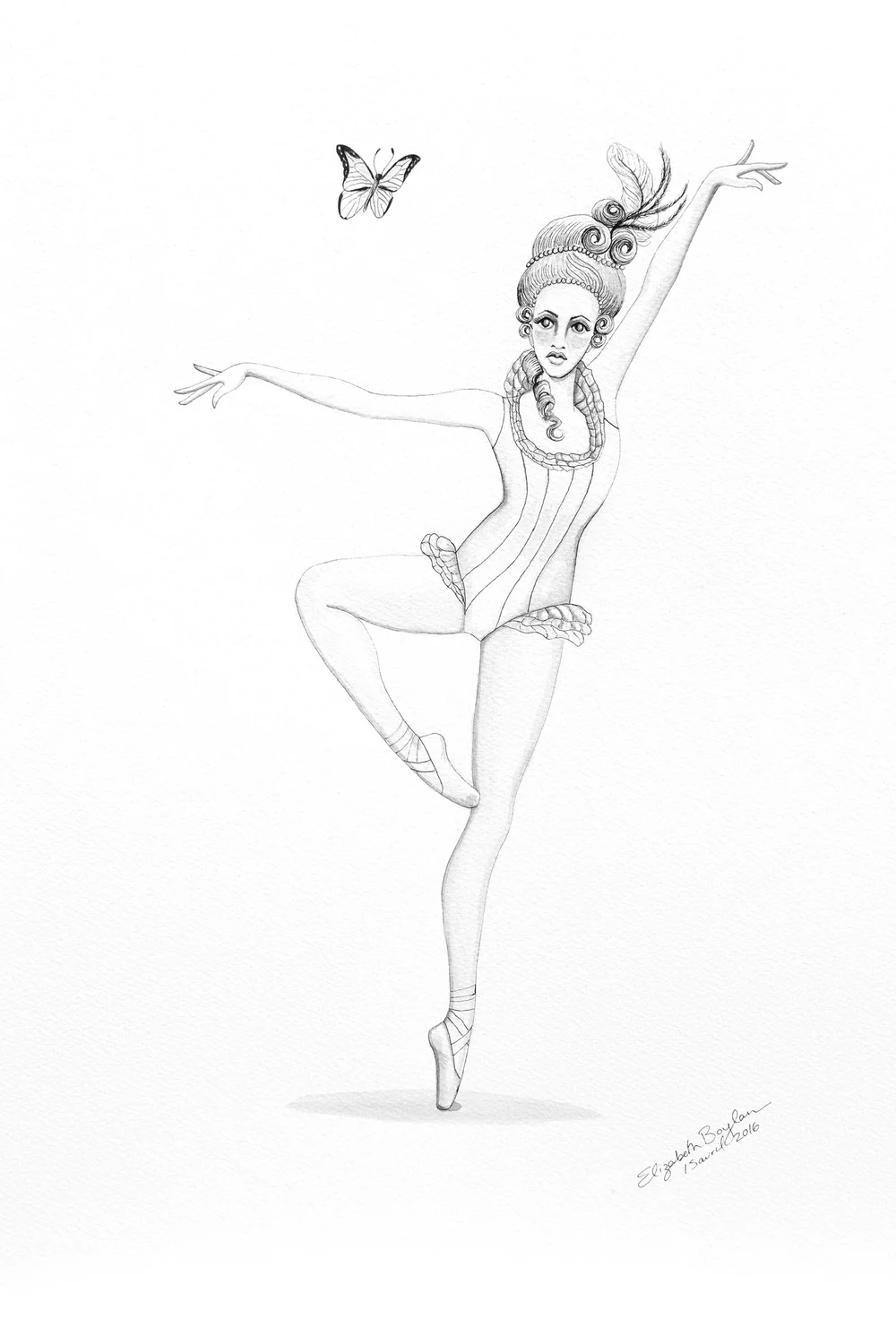 Ballet Passe Drawing