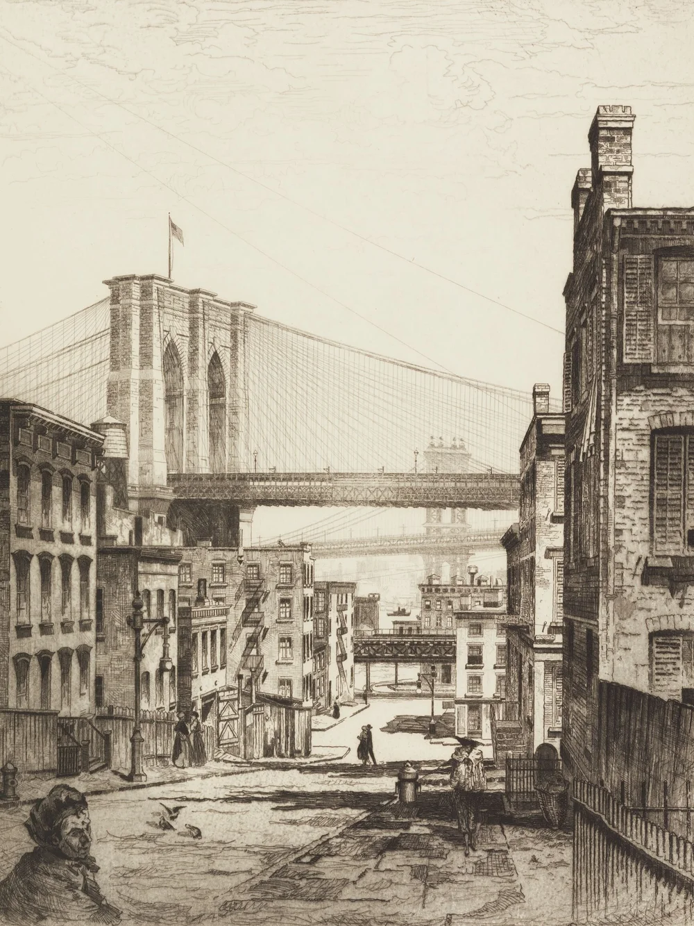 Brooklyn Bridge Drawings Architectural
