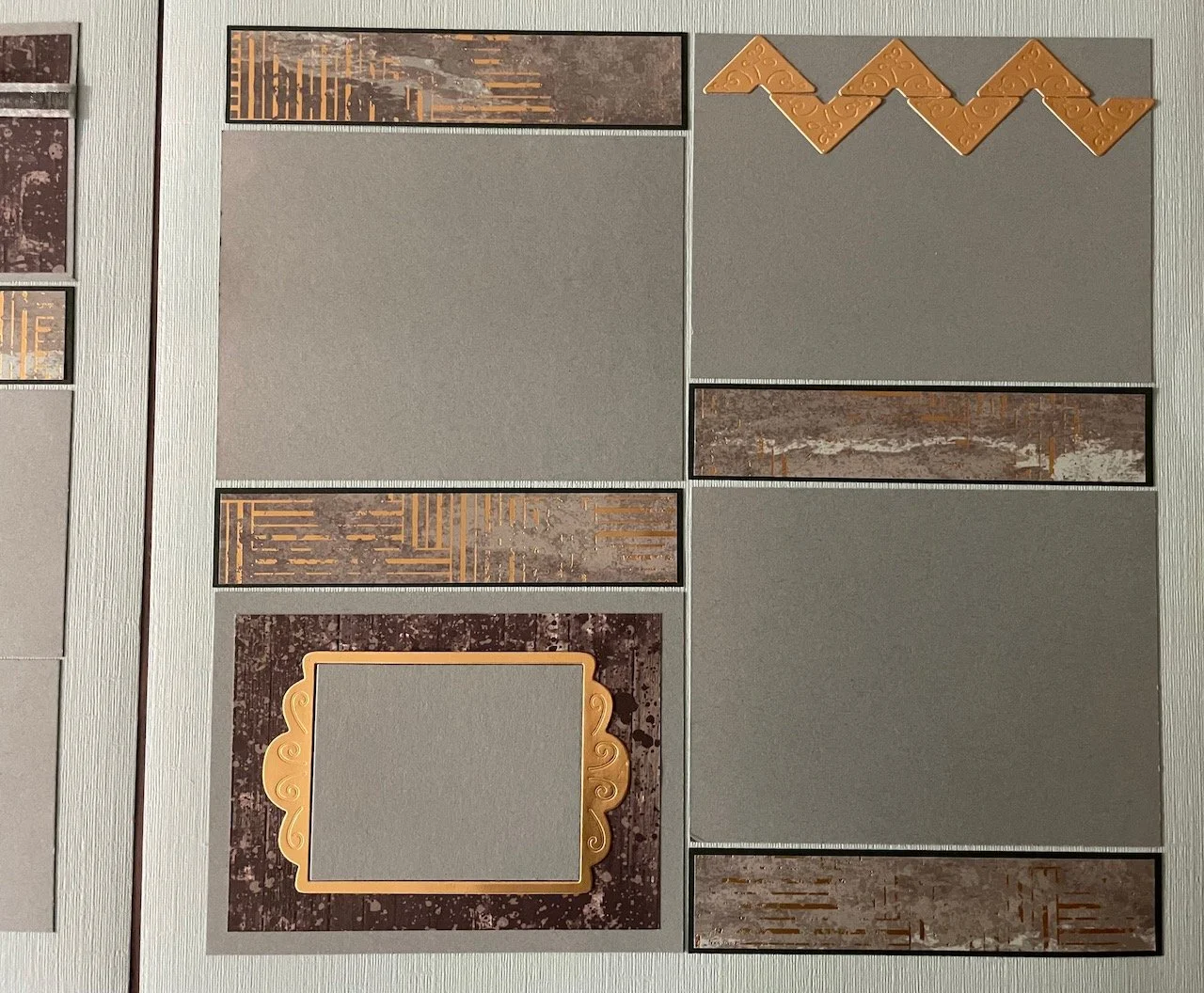 Mosaic Texture Chic Scrapbook layout — Stamptogether