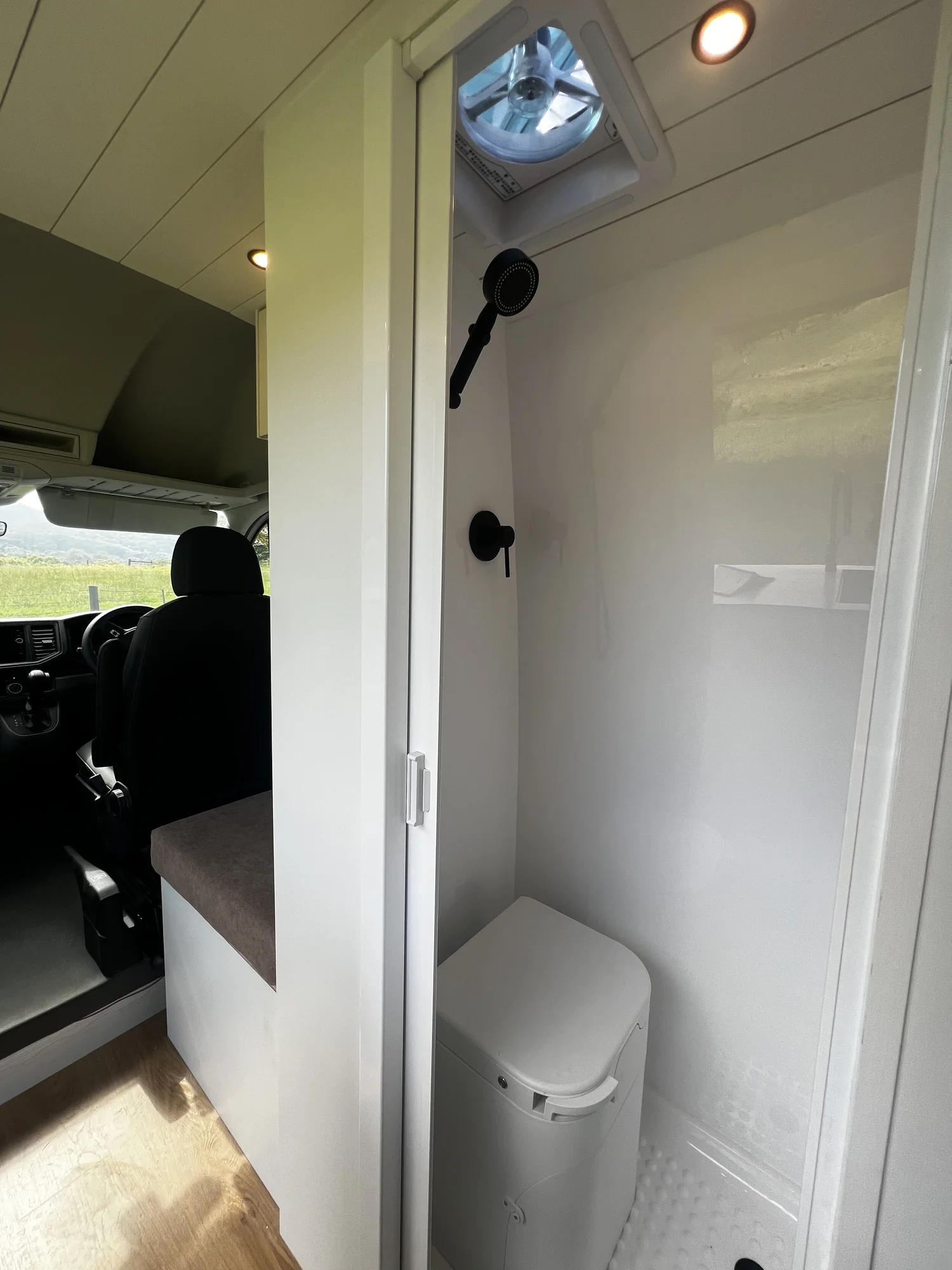 Crafter MWB - Indoor Shower — Blackbird Camper Co.