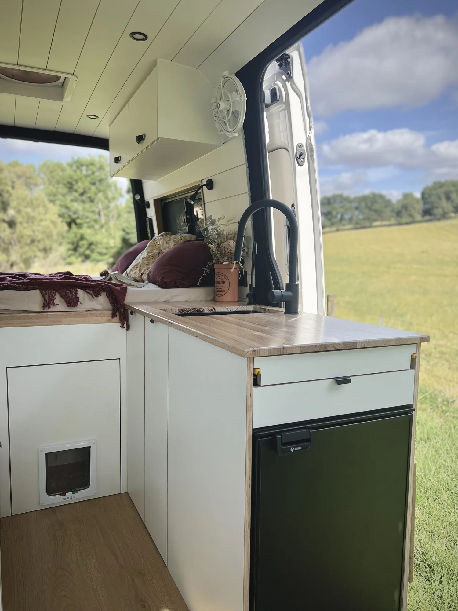 Crafter MWB - Indoor Shower — Blackbird Camper Co.