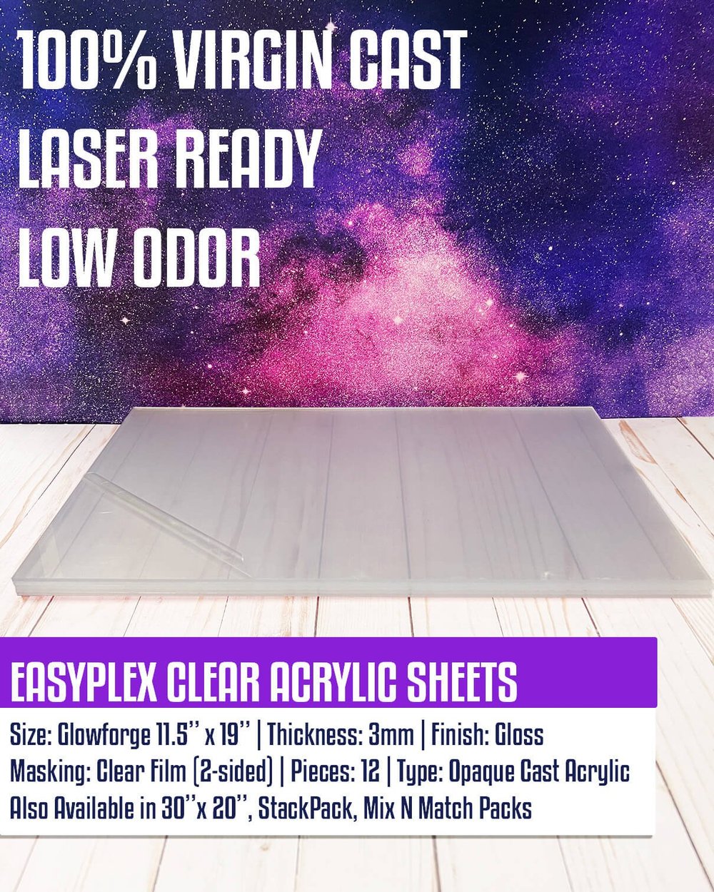 EasyPlex Canadian Cast Acrylic Solutions and Laser-Crafting Supply