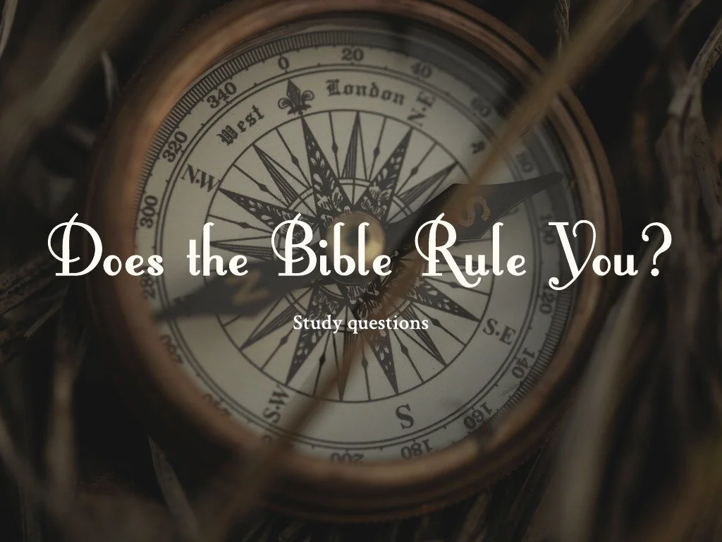 Does The Bible Rule You? — The Gospel Stand
