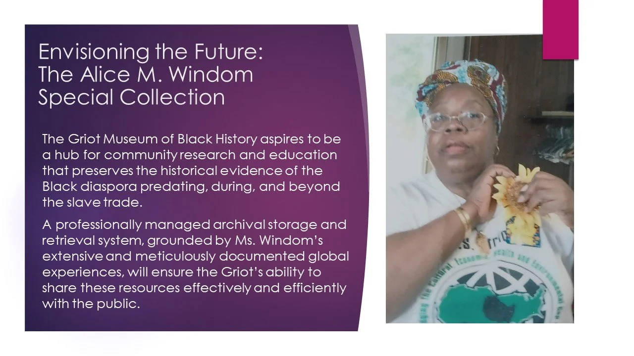 The Alice Windom Initiative — The Griot Museum