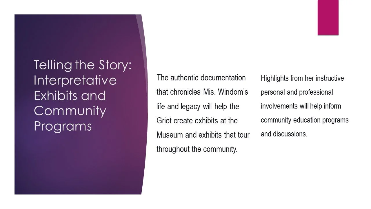The Alice Windom Initiative — The Griot Museum