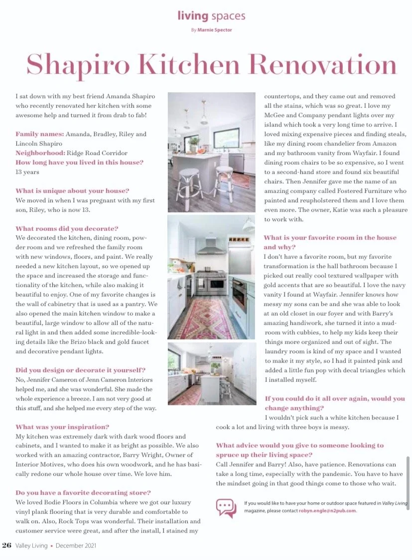 Interior Design Blog — Jenn Cameron Interiors