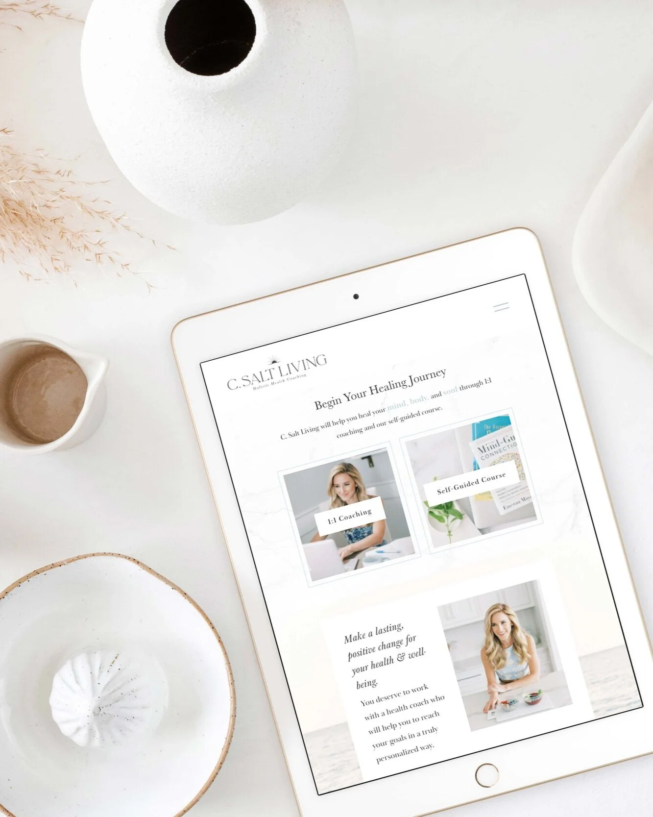 C. Salt Living Branding & Web Design - Foxtrot Branding