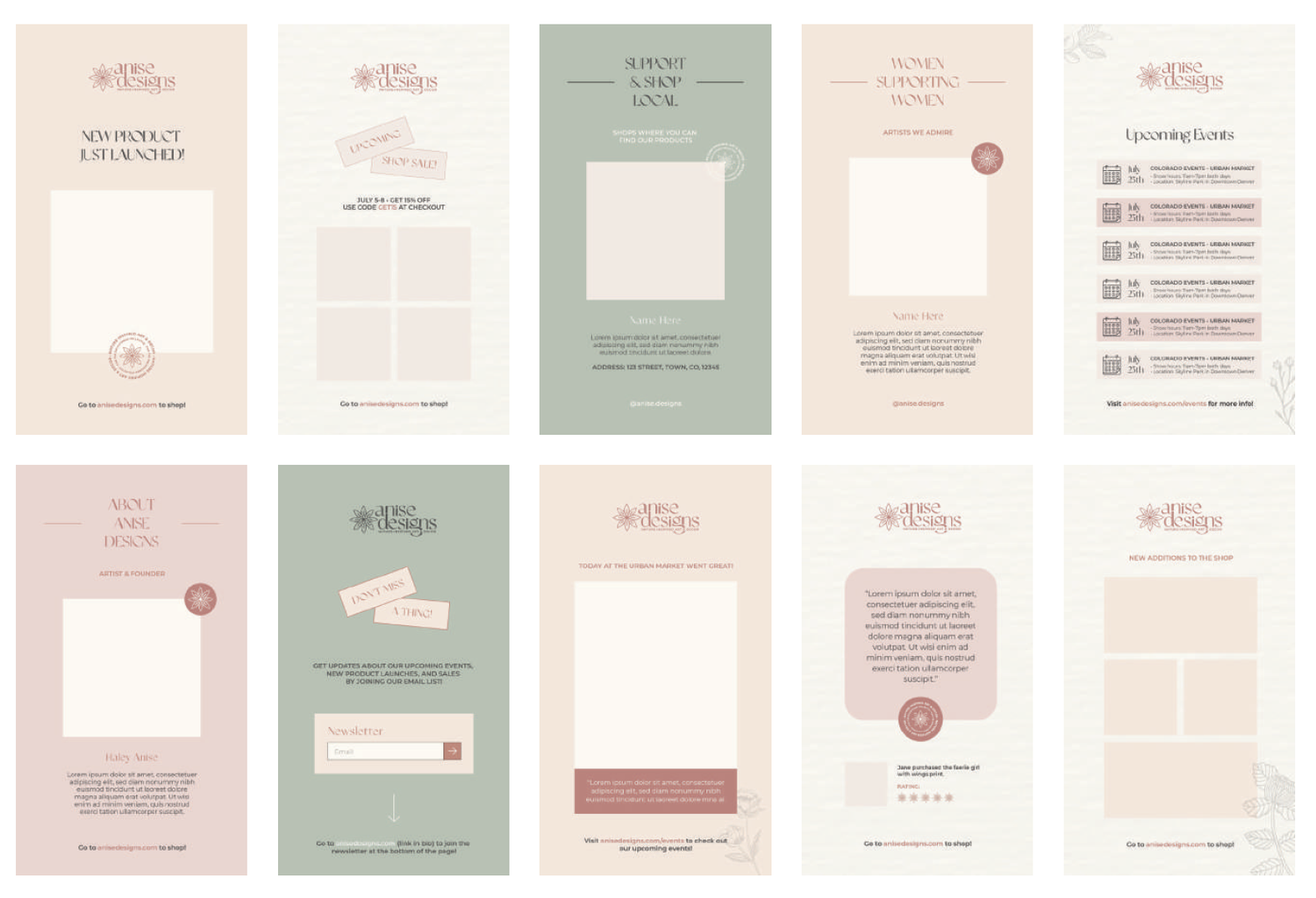 Anise Designs Branding & Web Design - Foxtrot Branding