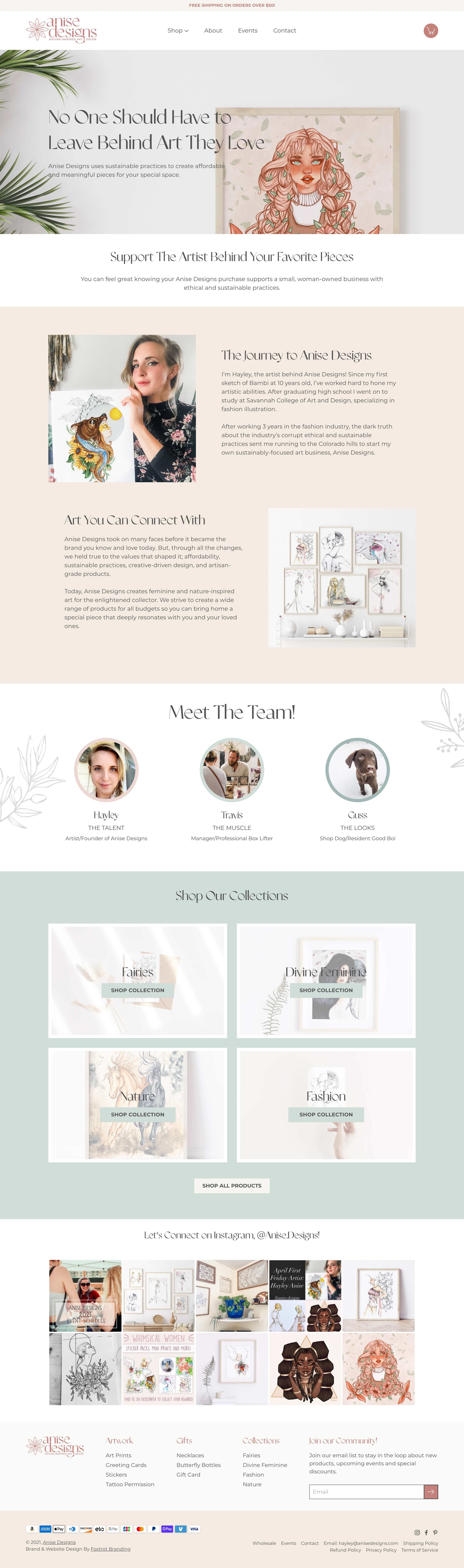 Anise Designs Branding & Web Design - Foxtrot Branding | Design & Education