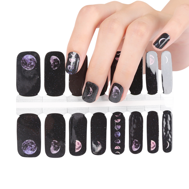 Lunar Phases Nail Wraps — StickyFix Nails No Mess Nail Art