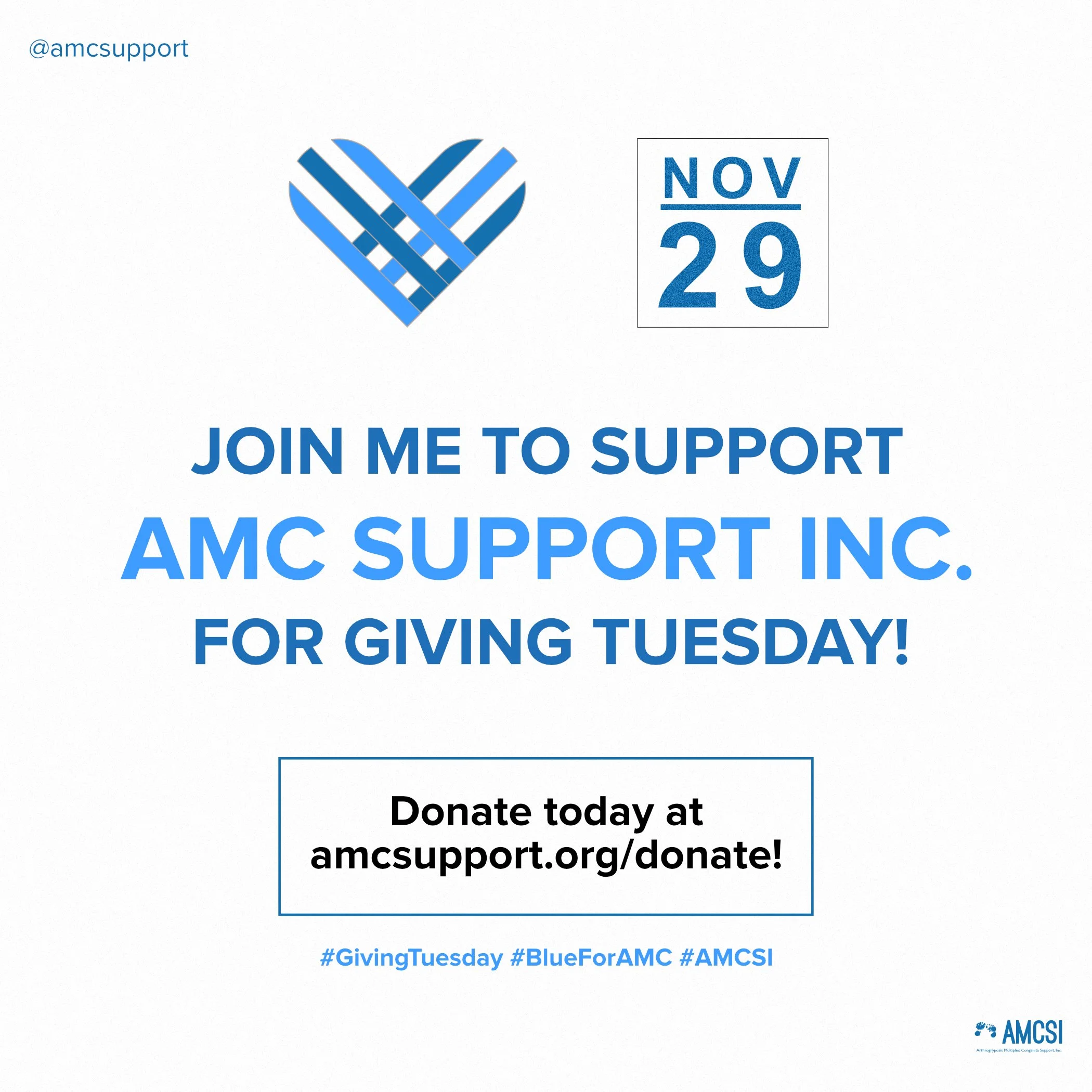 Giving Tuesday — AMC Support