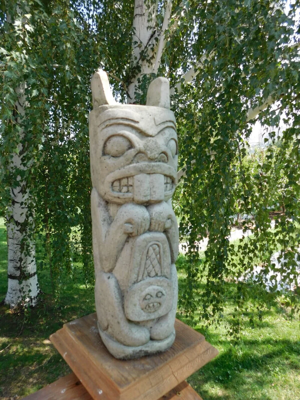 Beaver Totem — Greenman Stone