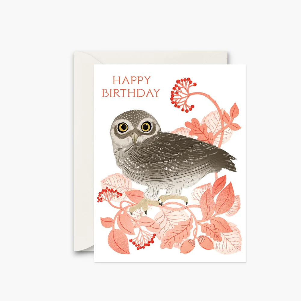 Owl Birthday Card