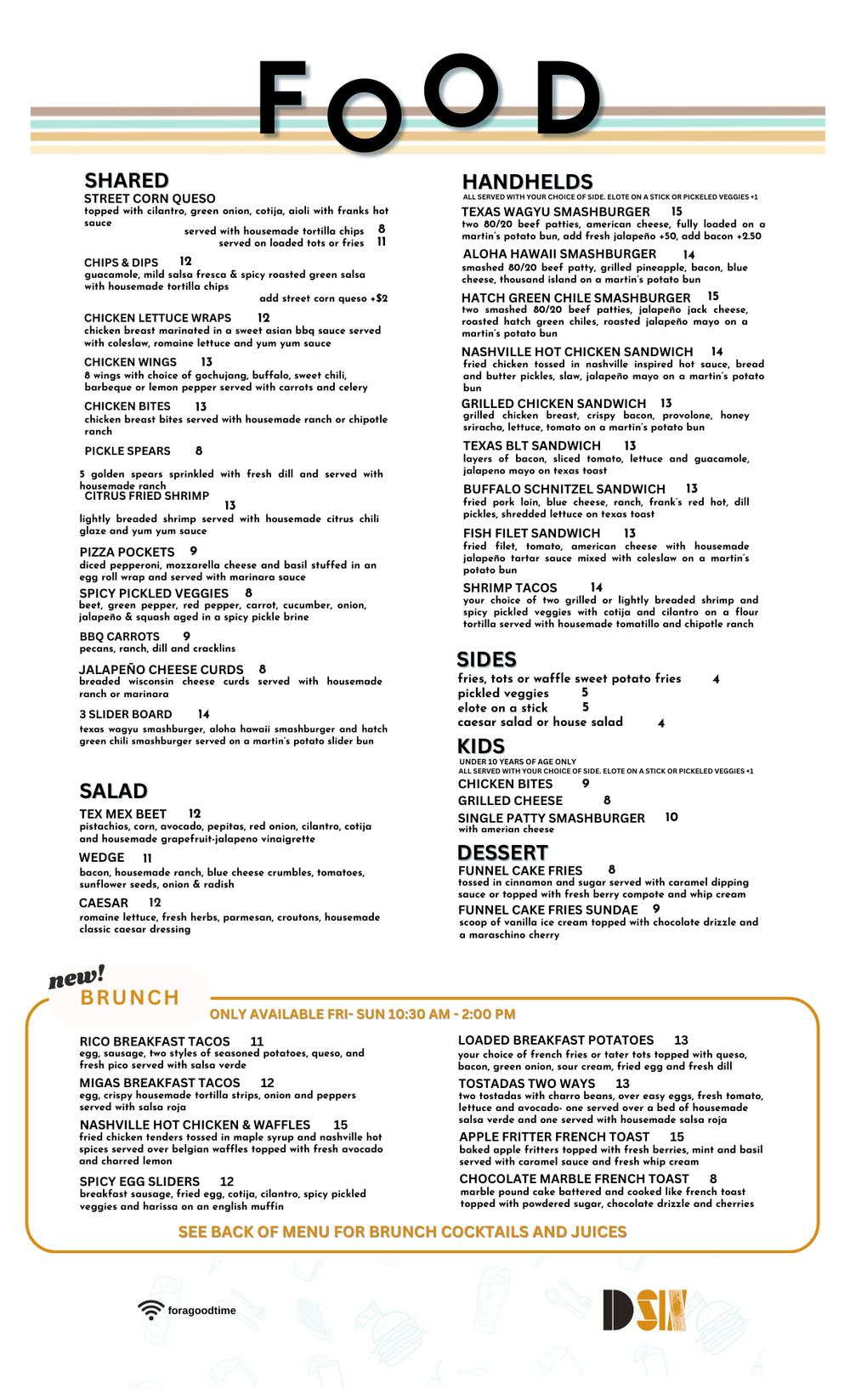 Menu 1 — District Six