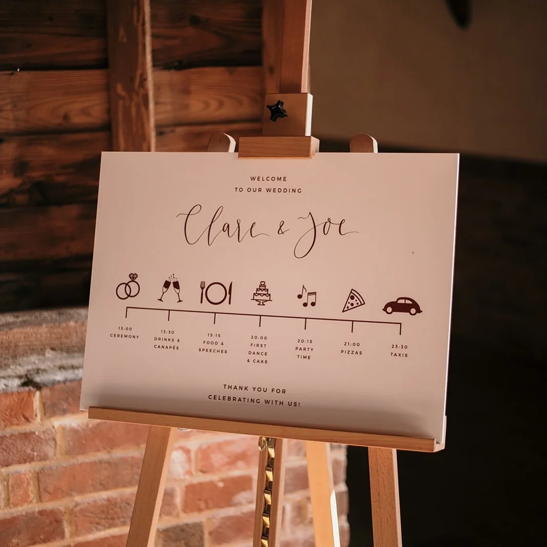 Wedding Day Timings — La Lista
