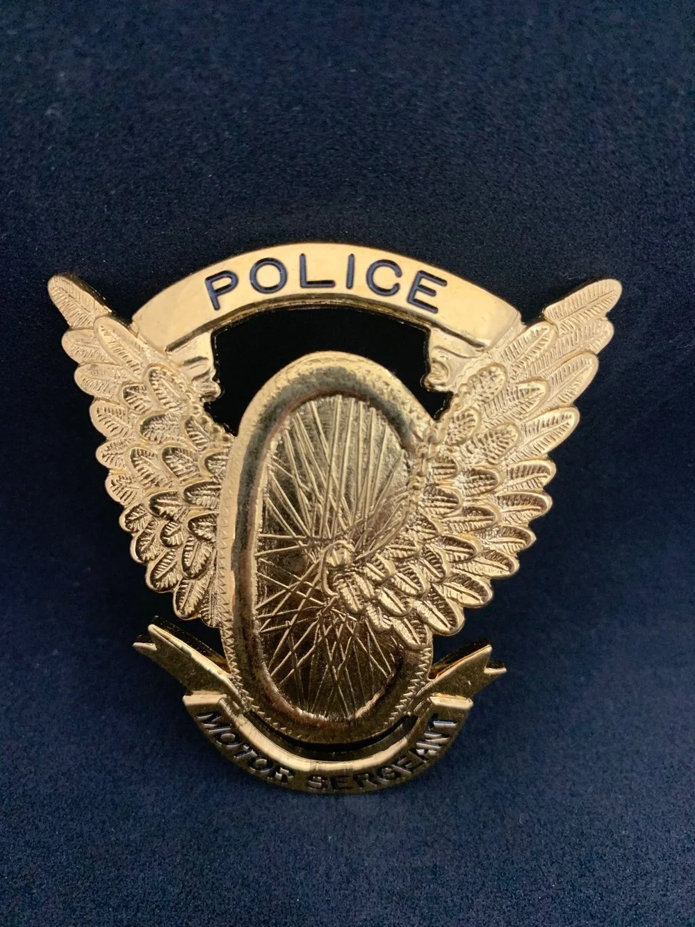 Gold Electroplate Badge by Smith & Warren - Black Lettering — PVP ...