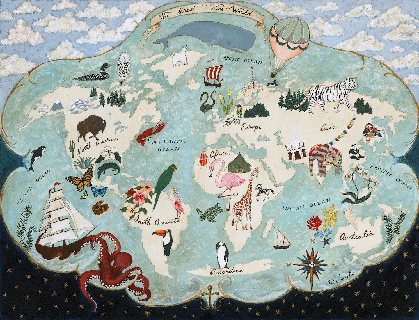 Enchanted Forest Wallpaper Mural — Rebecca Rebouché