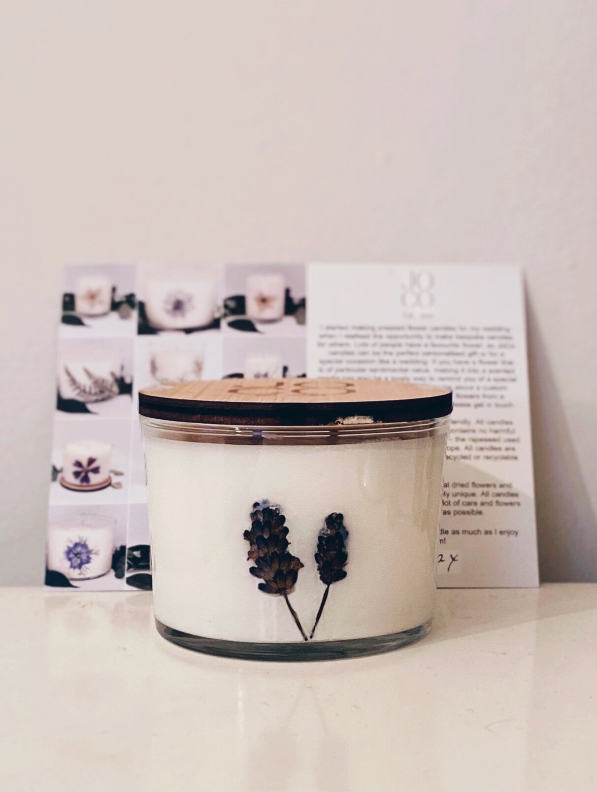 Shop pressed and dried flower candles — JoCo Candles