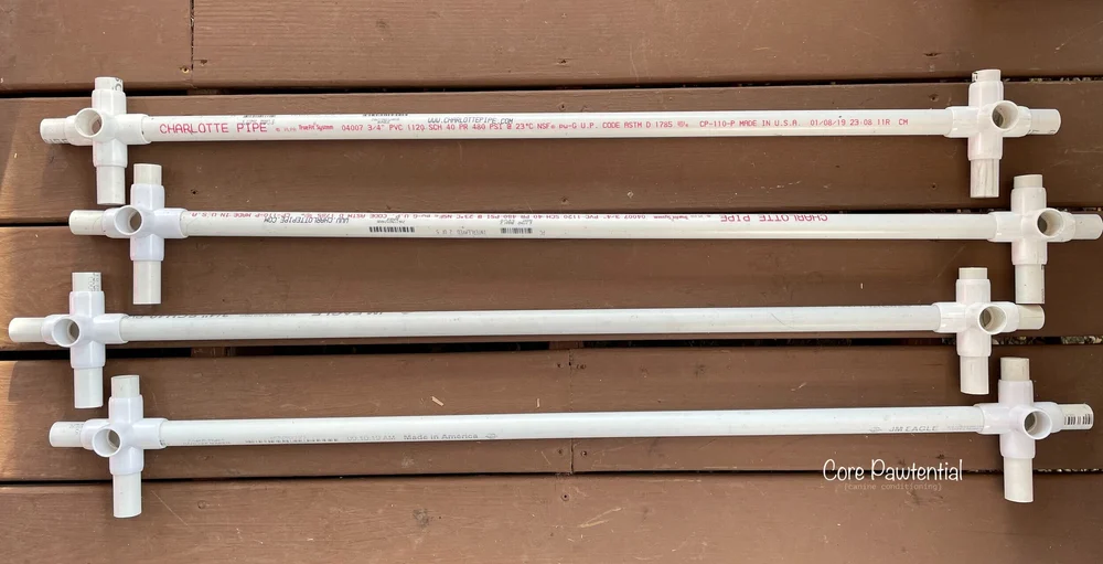 Core Pawtential | DIY adjustable height PVC cavaletti