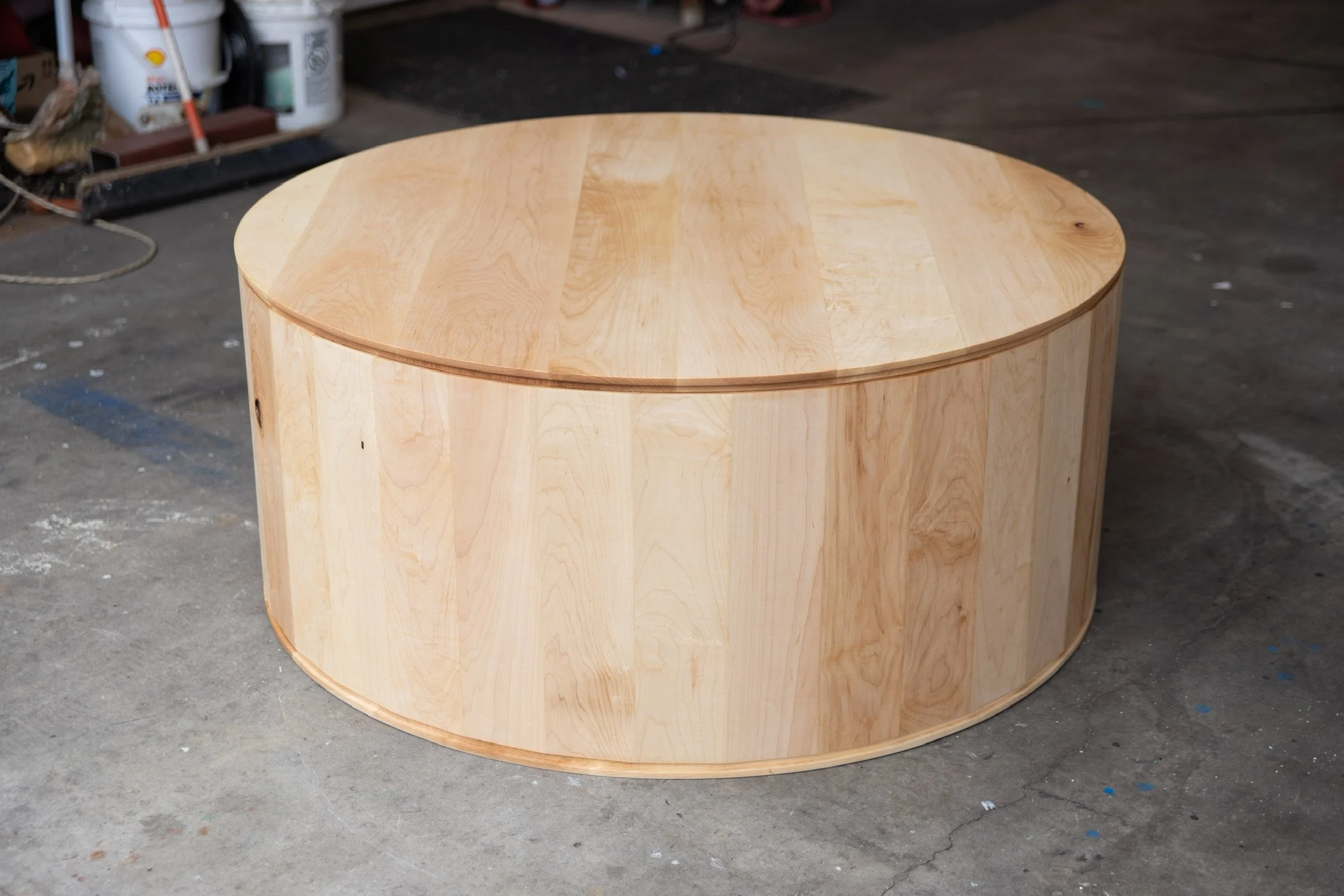 The Jea modern / circular / round coffee table — The Southern Craftsmen