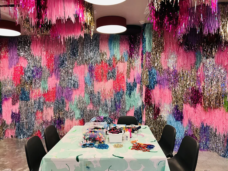 Tinsel Installation — Rachel Burke