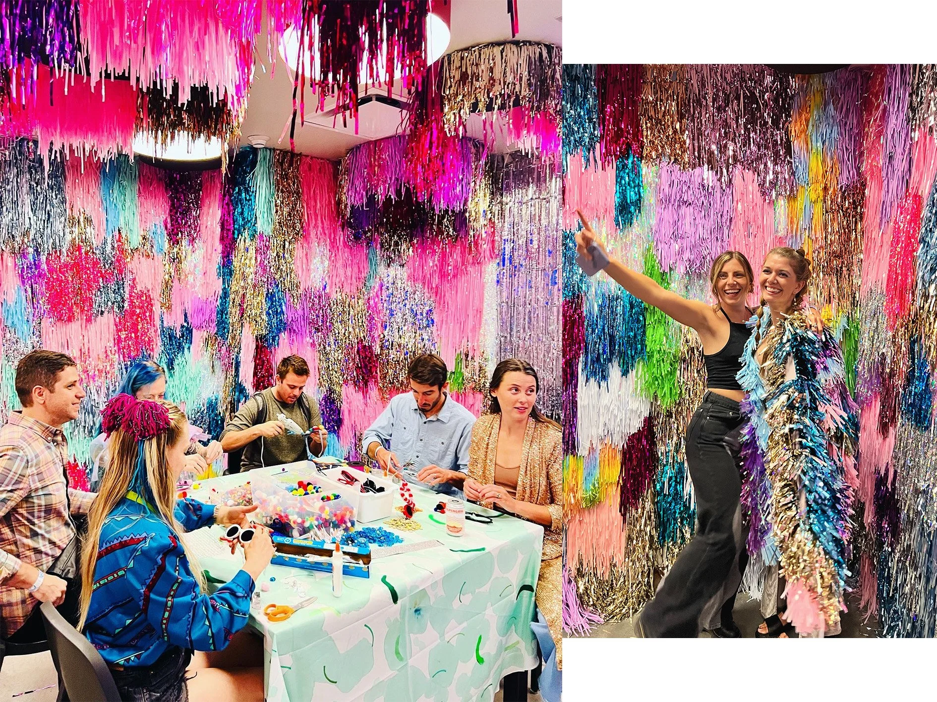 Tinsel Installation — Rachel Burke