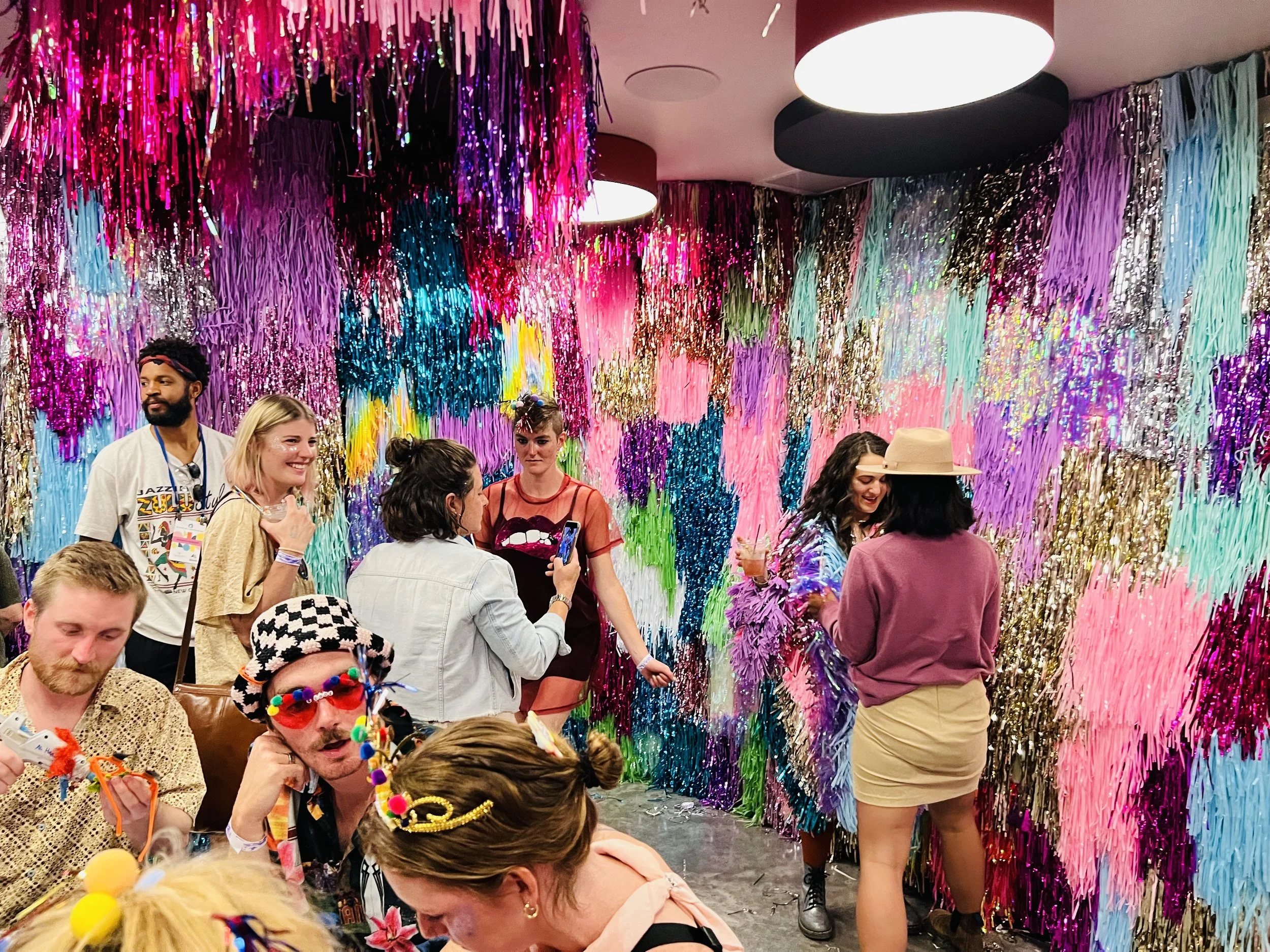 Tinsel Installation — Rachel Burke