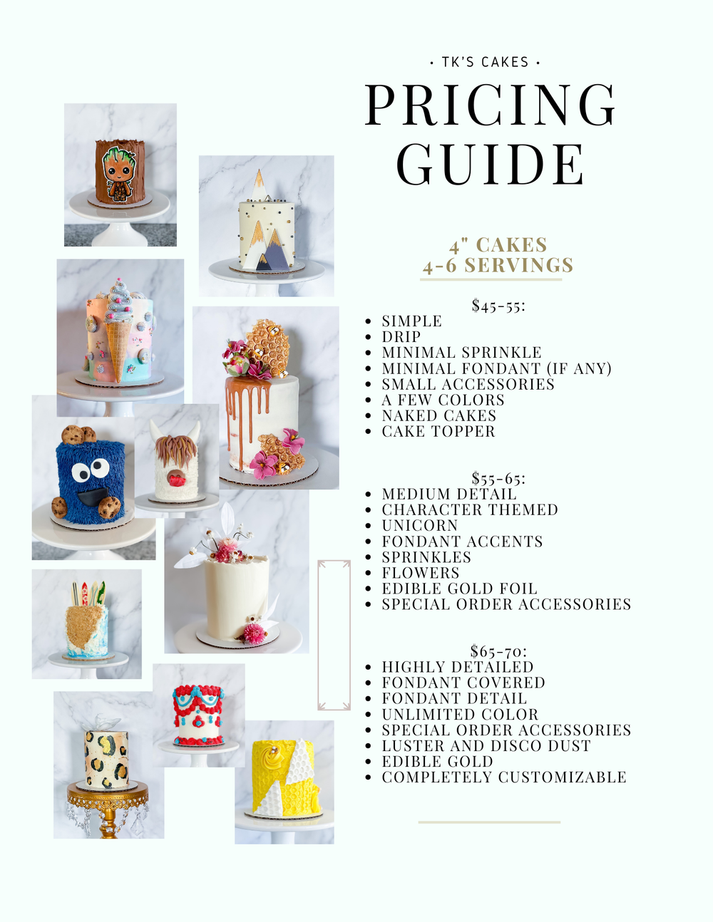 Services 1 — TK's Cakes